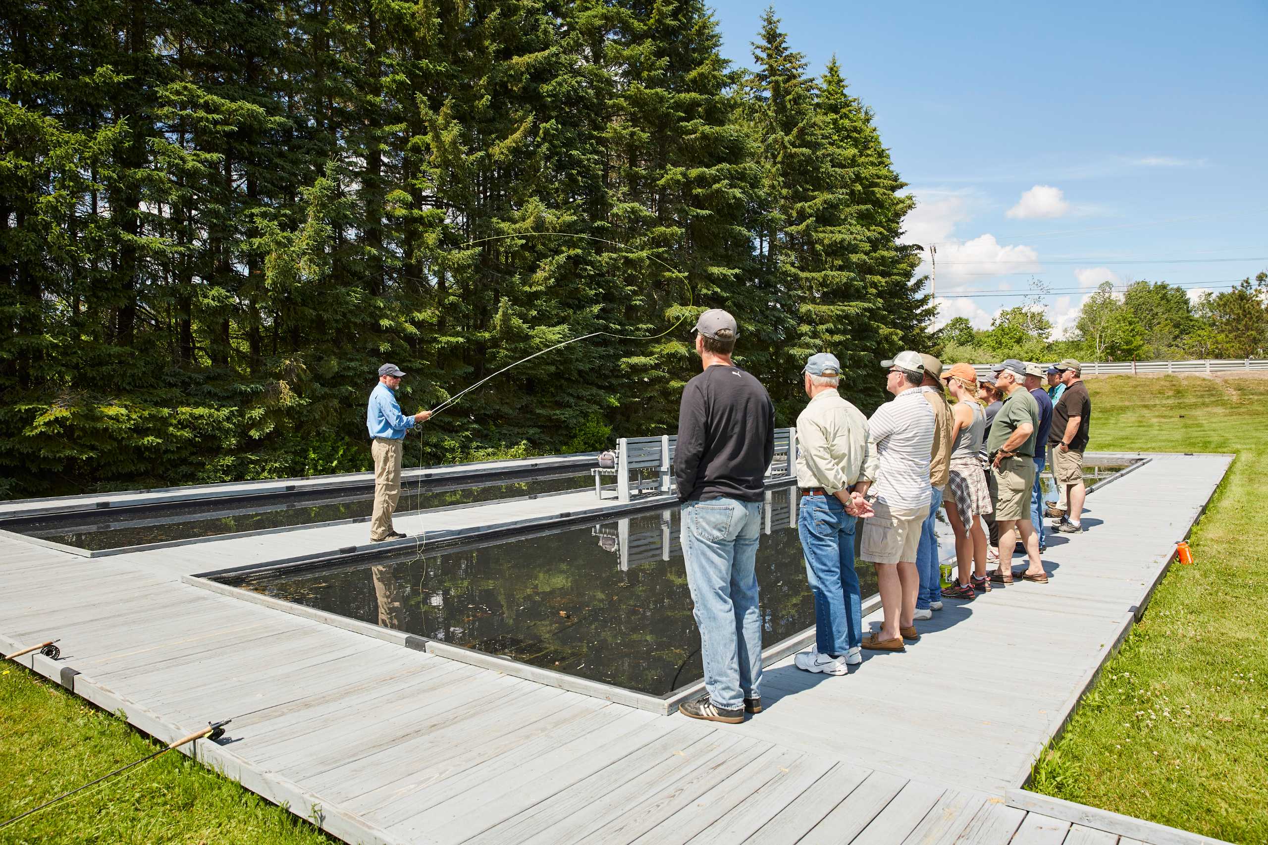 Introduction to Fly-Fishing Course at L.L.Bean's Private Pond